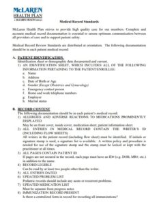 Medical Record Documentation Sample | Sample Formats