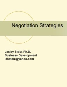 Negotiation Strategy Plan Template | Sample Formats