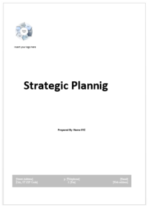 Strategic Planning Template Word | Sample Formats