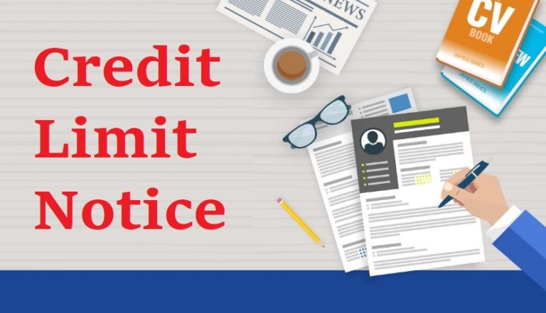 creditlimitnoticetemplate | Free Sample Formats