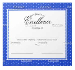 Certificate of Excellence Example | Free Sample Formats