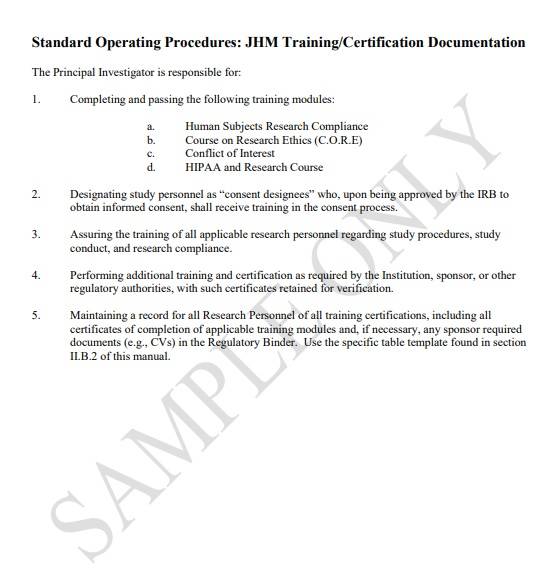 Standard Operating Procedure Manual Template | Sample Formats Standard Operating Procedure Manual Template | Sample Formats