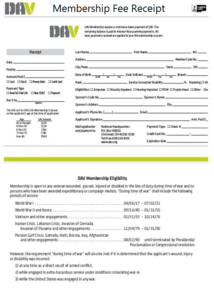 Membership Fee Receipt Template | Free Sample Formats