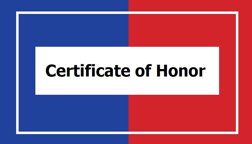 certificateofhonor | Sample Formats