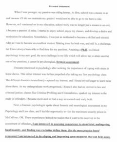 University Personal Statement Template | Sample Formats