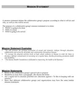 Mission Statement Format | Sample Formats